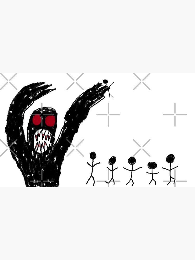 "split hedwigs crayon drawing of the beast" Sticker for Sale by ...