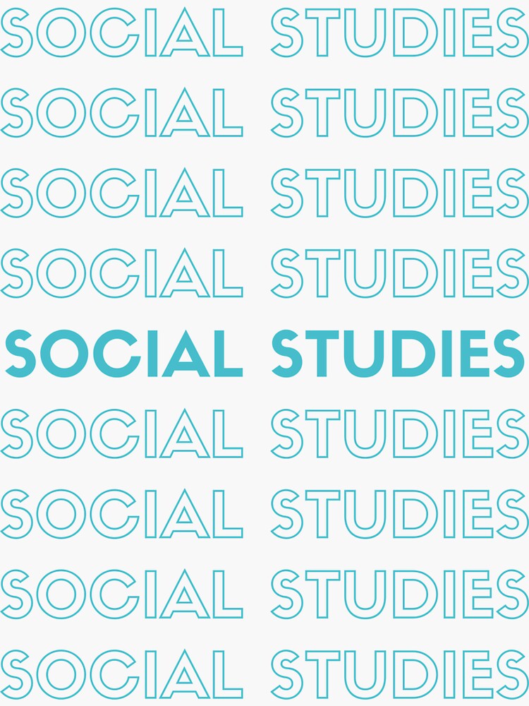 "Social Studies" Sticker by teachernet-work | Redbubble