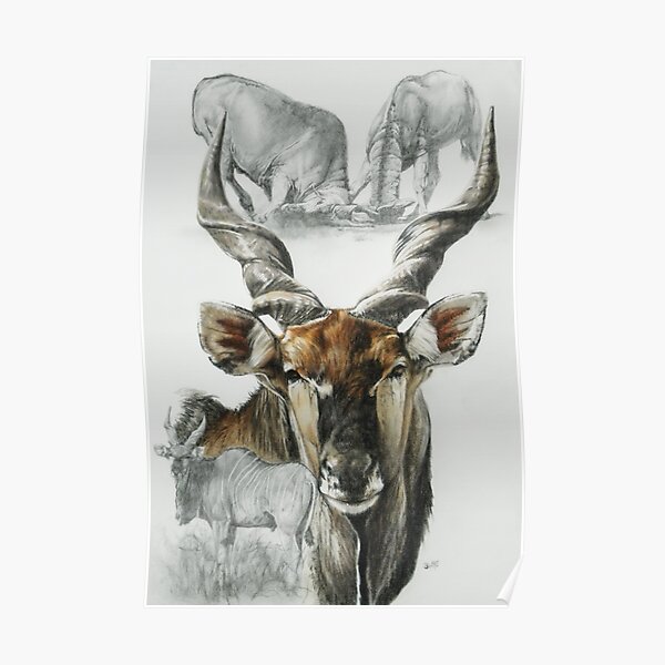 "Giant Eland Collage" Poster for Sale by BarbBarcikKeith | Redbubble