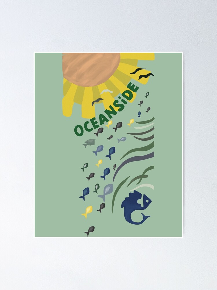 "OCEANSIDE BANNER | The Walking Dead inspired " Poster for Sale by ...