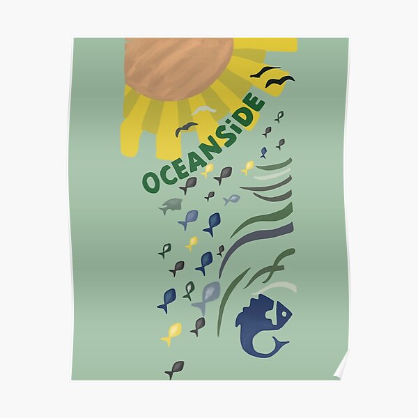 "OCEANSIDE BANNER | The Walking Dead inspired " Poster for Sale by ...