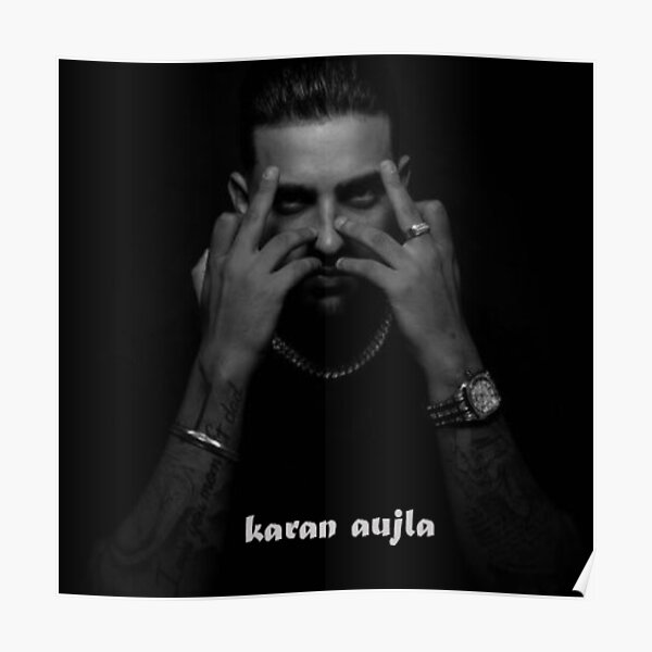 "karan aujla" Poster for Sale by MomenGHarib | Redbubble