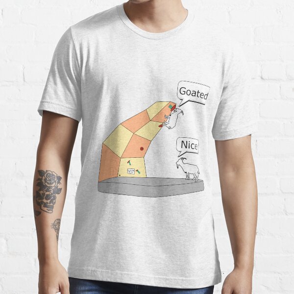 "Goated | Climbing Goat | Goats" T-shirt for Sale by designsbyMoiLS ...