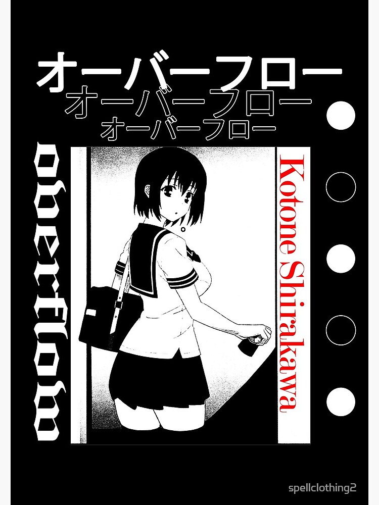 "overflow anime, Kotone Shirakawa logo, overflow anime characters, art ...