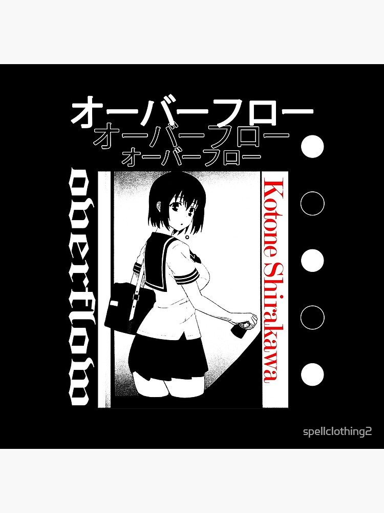 "overflow anime, Kotone Shirakawa logo, overflow anime characters, art ...