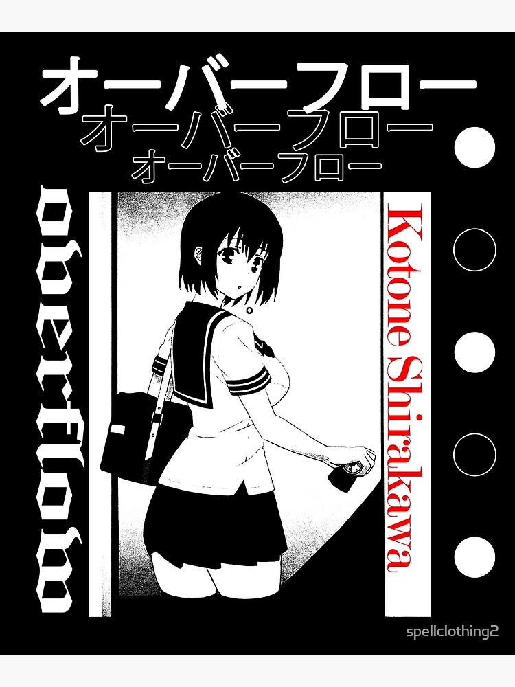 "overflow anime, Kotone Shirakawa logo, overflow anime characters, art ...