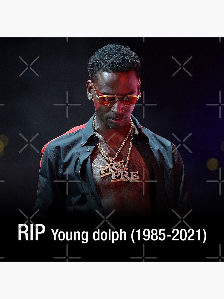 "Young Dolph" Sticker for Sale by Silky Diamond | Redbubble