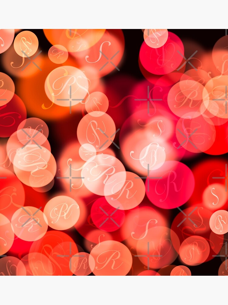 "Neon Rainbow Bubble Initials SR dbkART Original Abstract Design ...