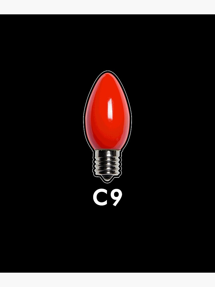 "C9 Christmas Light Bulbs" Poster for Sale by twHistory | Redbubble