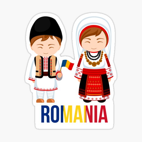 "Romanian Traditions" Sticker for Sale by TinaManStudios | Redbubble