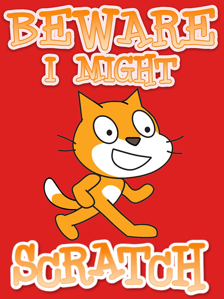 "BEWARE THE COOL CODE KIDS! - SCRATCH CAT" Essential T-Shirt for Sale ...