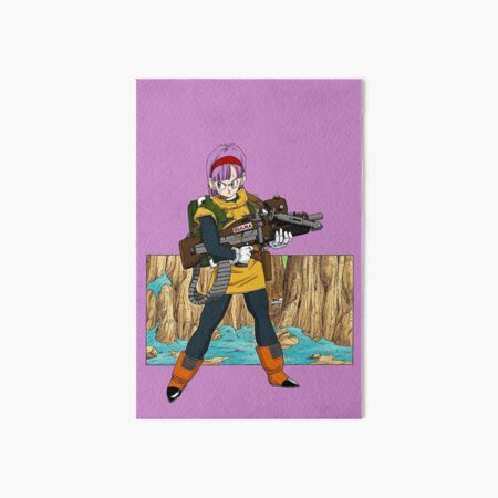 "bulma holding a gun on planet namek" Art Board Print for Sale by ABU ...