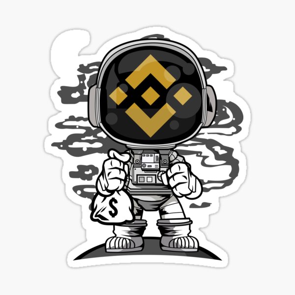 "Astronaut Binance BNB Coin To The Moon Crypto Token Cryptocurrency ...
