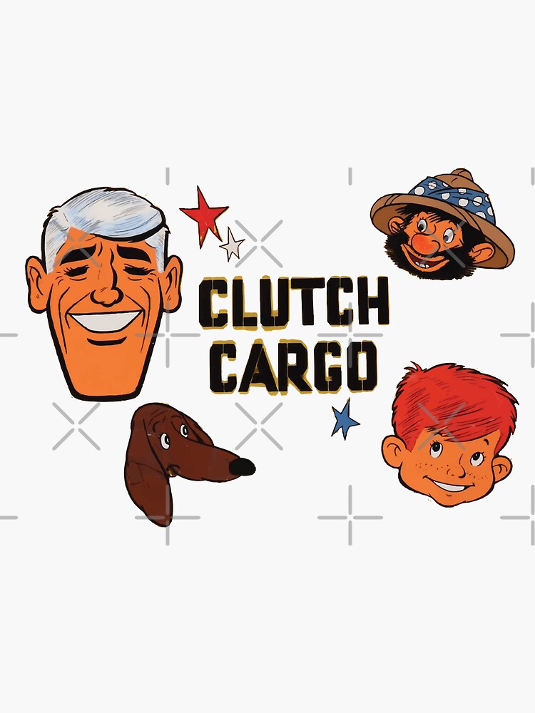 "Clutch Cargo" Sticker for Sale by ShopWonder | Redbubble