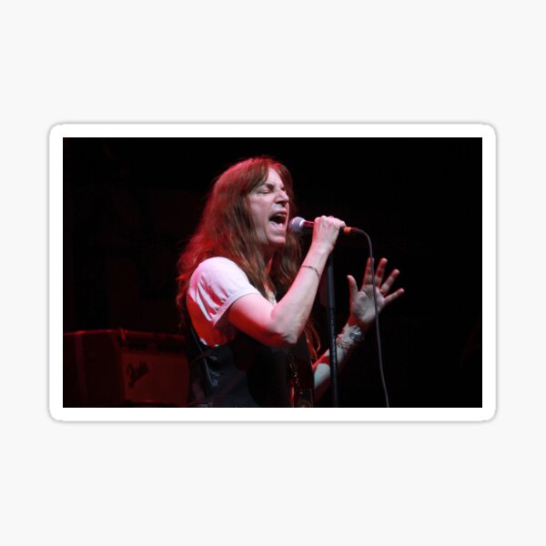 "Patti Smith Photograph" Sticker for Sale by ConcertImages | Redbubble