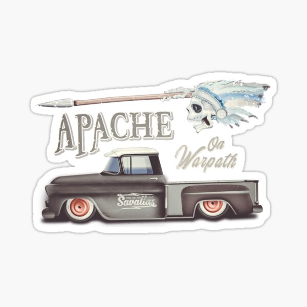 "Apache On Warpath" Sticker by SAVALLAS | Redbubble