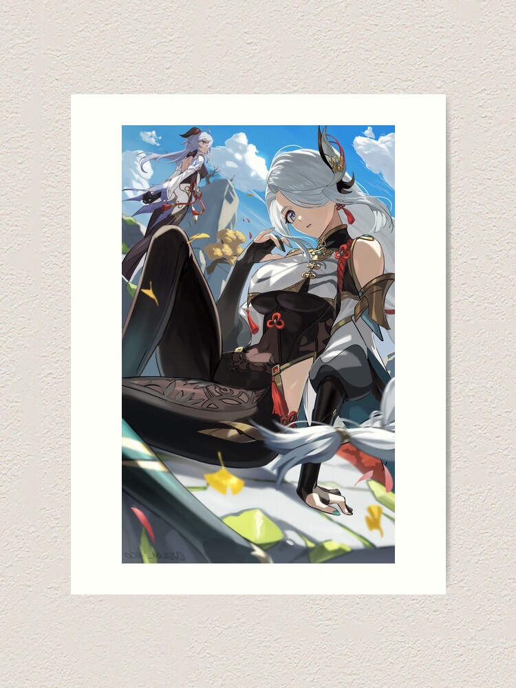 "Shenhe Genshin Impact Cute" Art Print for Sale by BataviaAnime | Redbubble