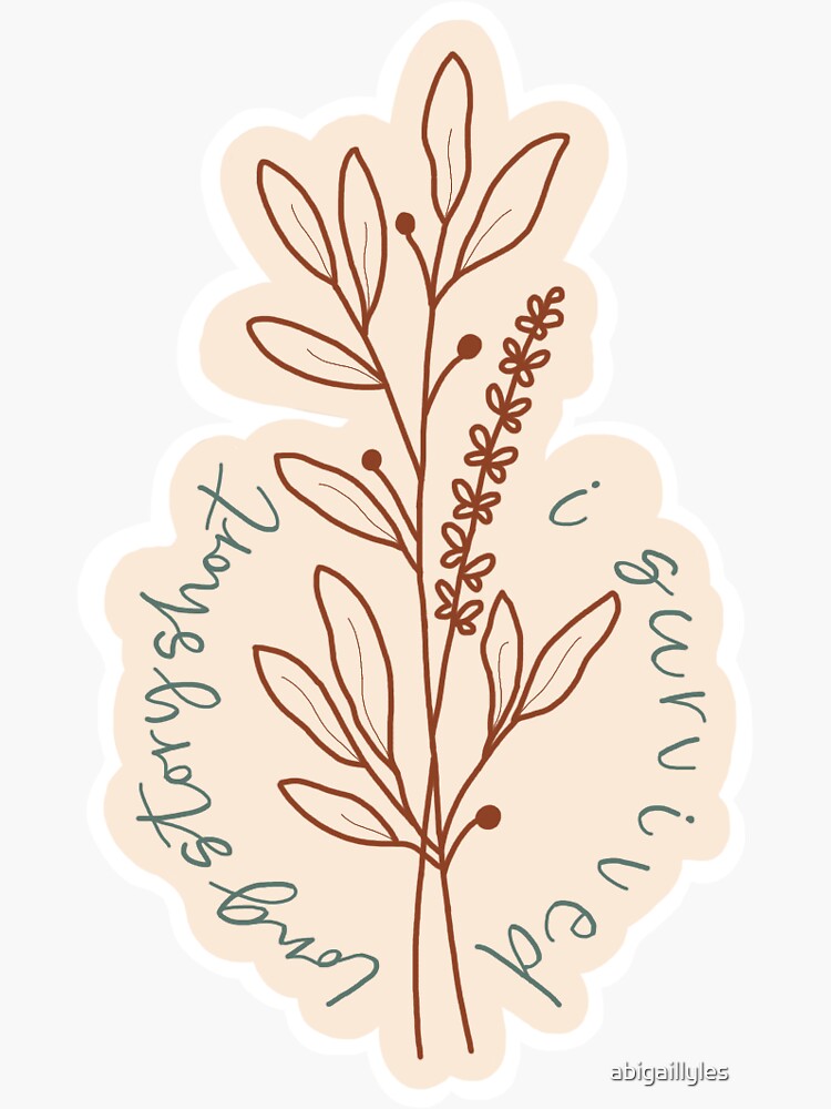 "long story short" Sticker for Sale by abigaillyles | Redbubble