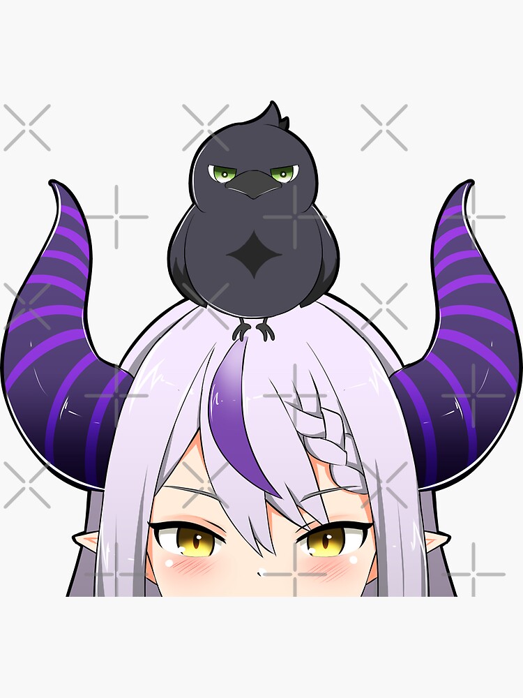 "Laplus HoloX Hololive La+ Darknesss Laplus Sticker Peeker Sticker ...