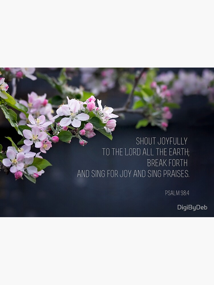 "Apple blossom with Bible verse" Poster by amor-vinces | Redbubble