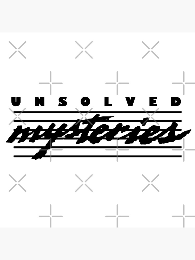 "Unsolved Mysteries Original Logo" Poster for Sale by ThatBenGuy23 ...