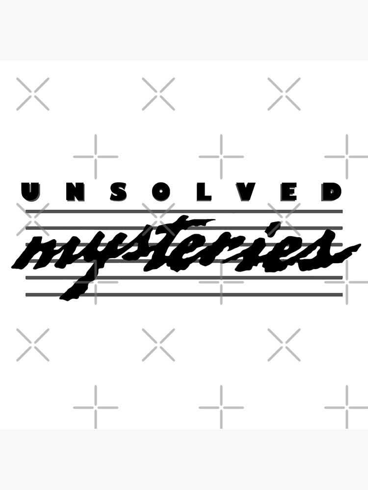 "Unsolved Mysteries Original Logo" Poster for Sale by ThatBenGuy23 ...