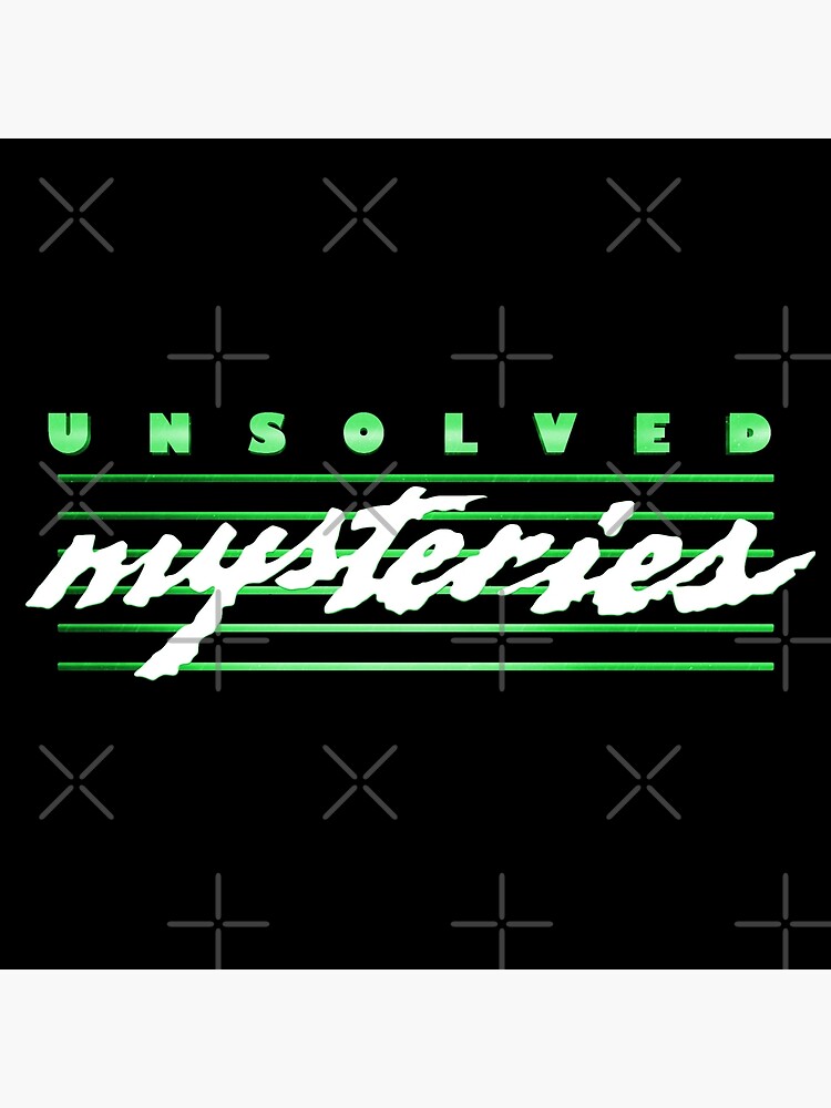 "Unsolved Mysteries Original Logo Green" Poster for Sale by ...