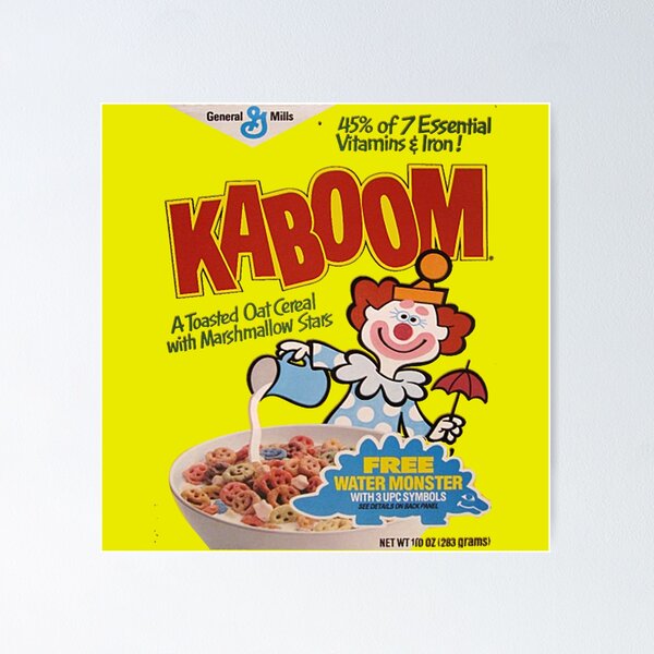 "Kaboom Cereal " Poster for Sale by Covered029 | Redbubble