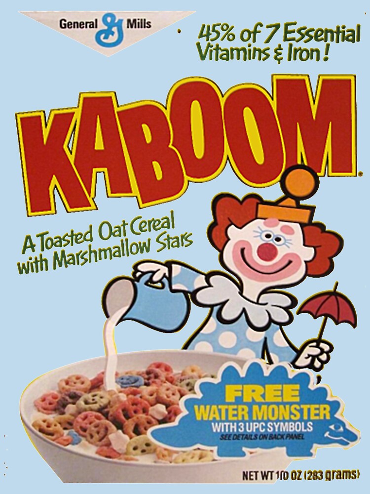 "Kaboom Cereal " Essential T-Shirt for Sale by Covered029 | Redbubble