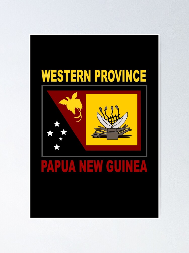 "Western Province Flag, Papua New Guinea" Poster for Sale by PNG ...