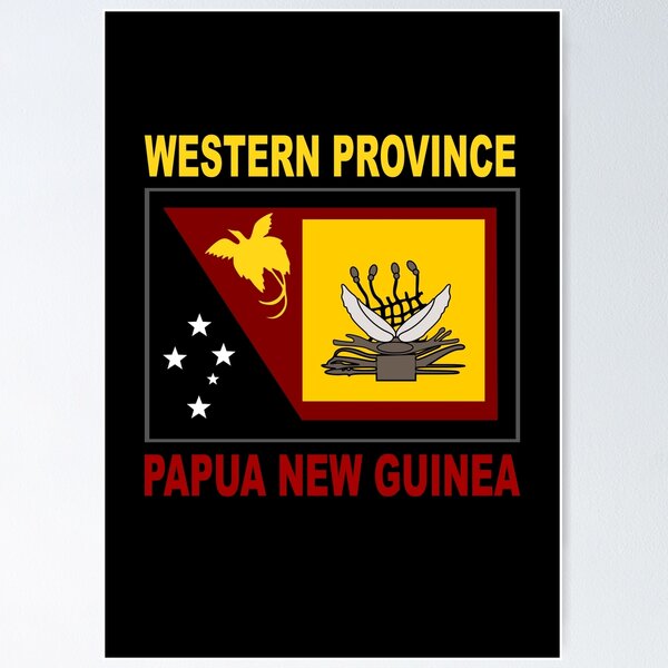 "Western Province Flag, Papua New Guinea" Poster for Sale by PNG ...