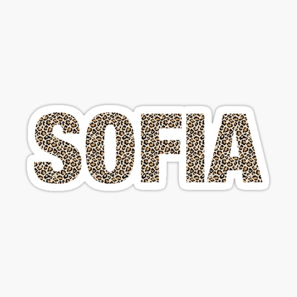 "Sofia name leopard pattern my name is Sofia gift birthday holiday ...