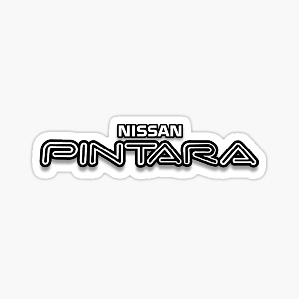 "Nissan Pintara Black & White Emblem" Sticker for Sale by lithoman2 ...