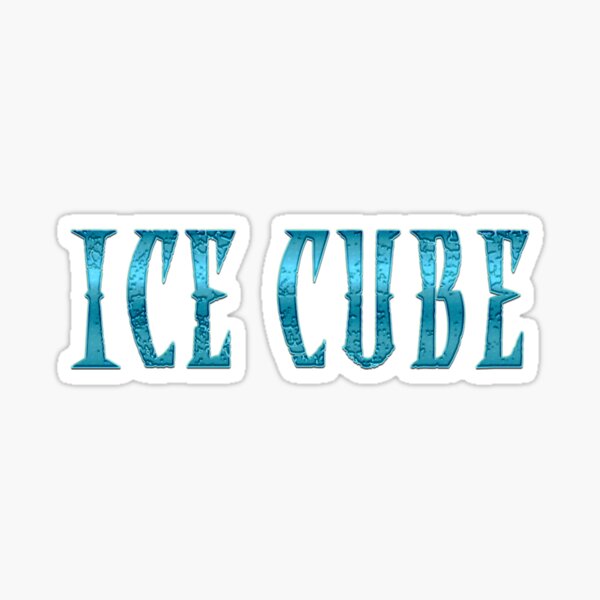 "Ice cube logo cover" Sticker by JacintoHermi14 | Redbubble