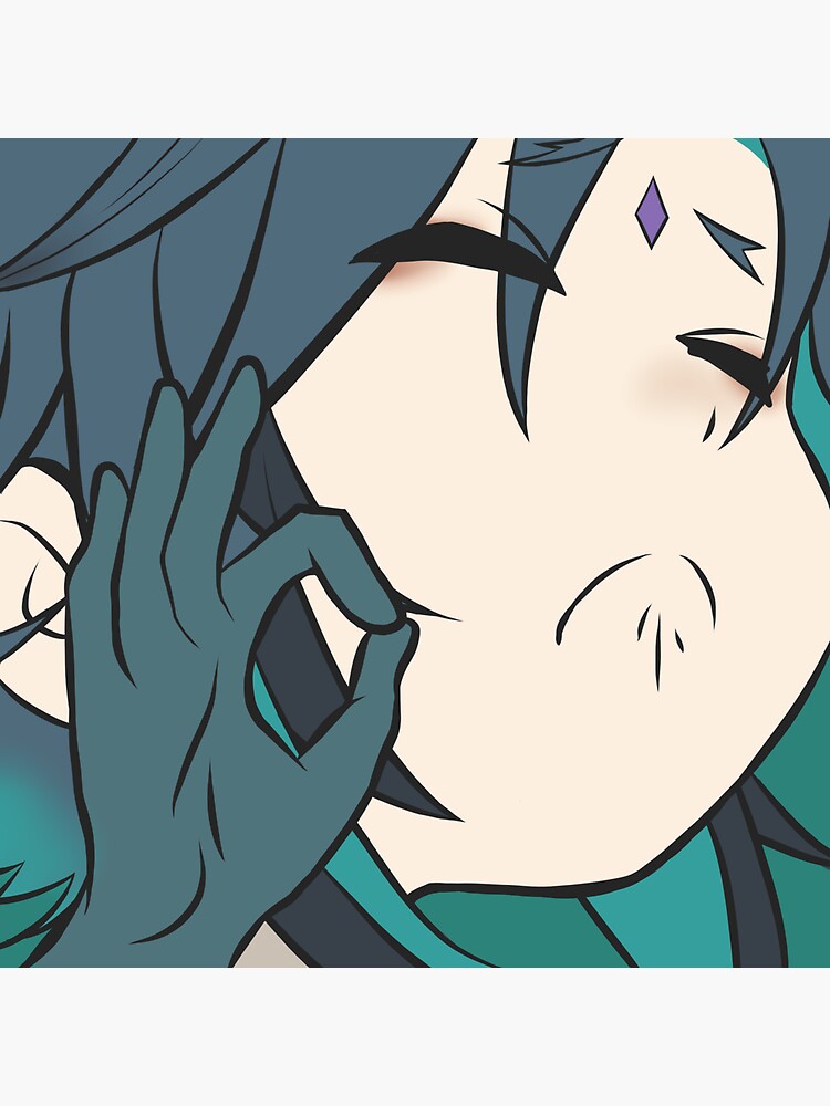 "Genshin Impact Xiao Chibi Meme Fan Art" Sticker von thecommoncult ...