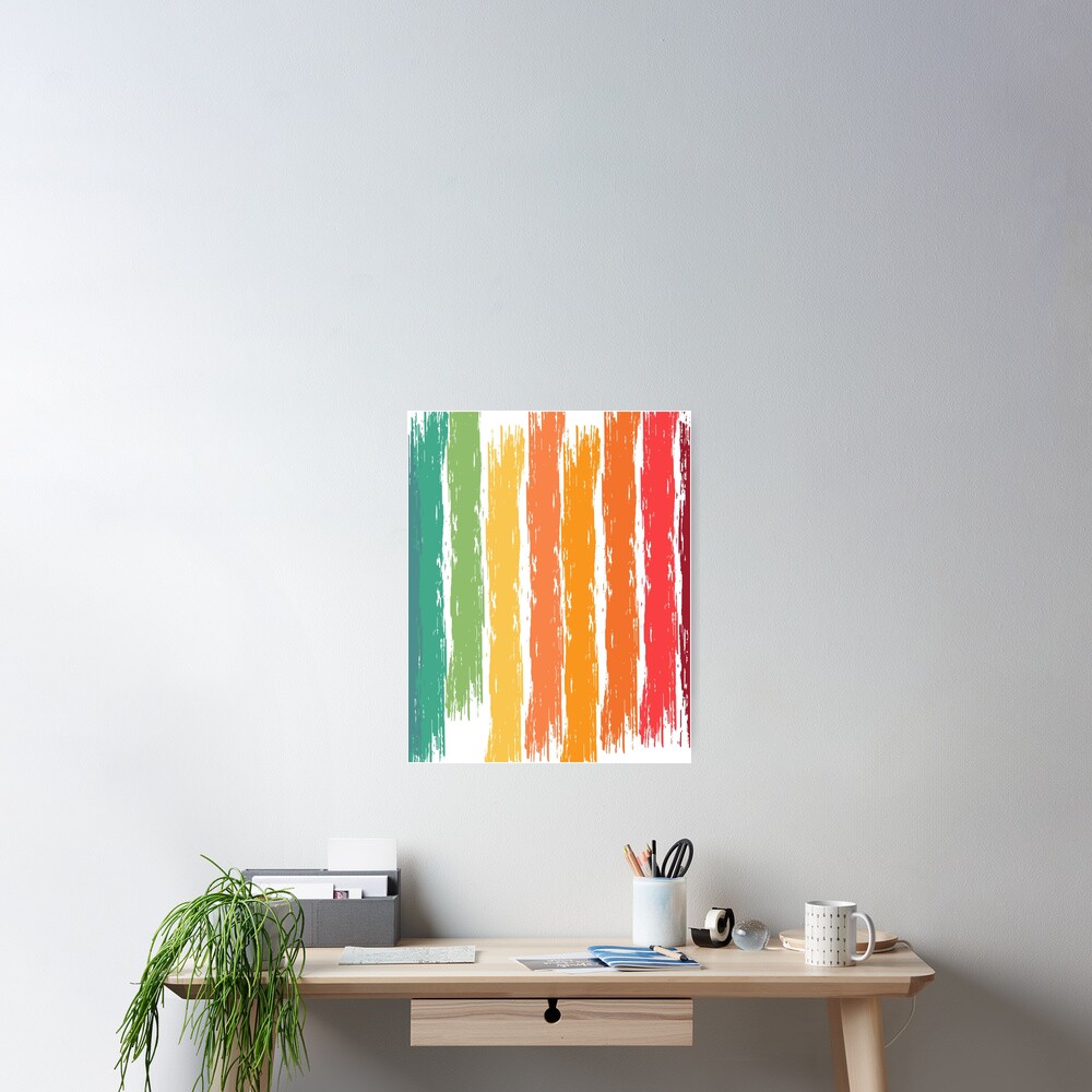 "Color Brush Splash Mark " Poster for Sale by Gihansigning | Redbubble