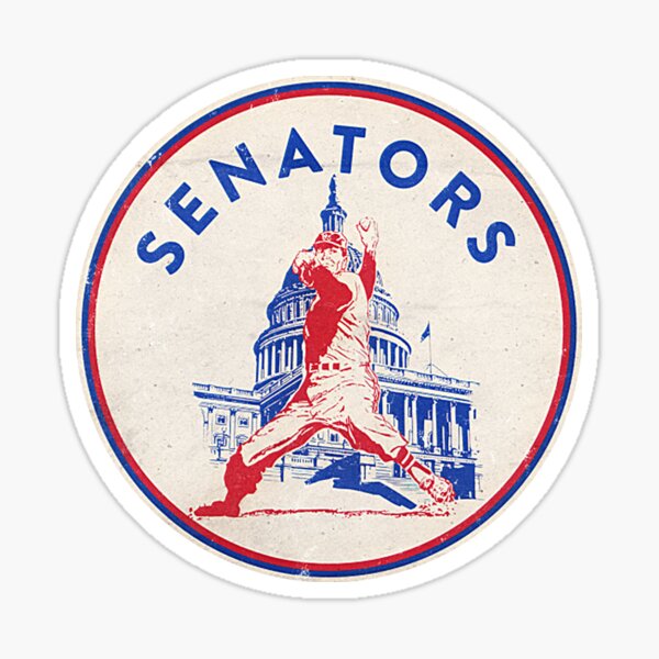 "Vintage Washington Senators Logo (Distressed version) " Sticker by ...