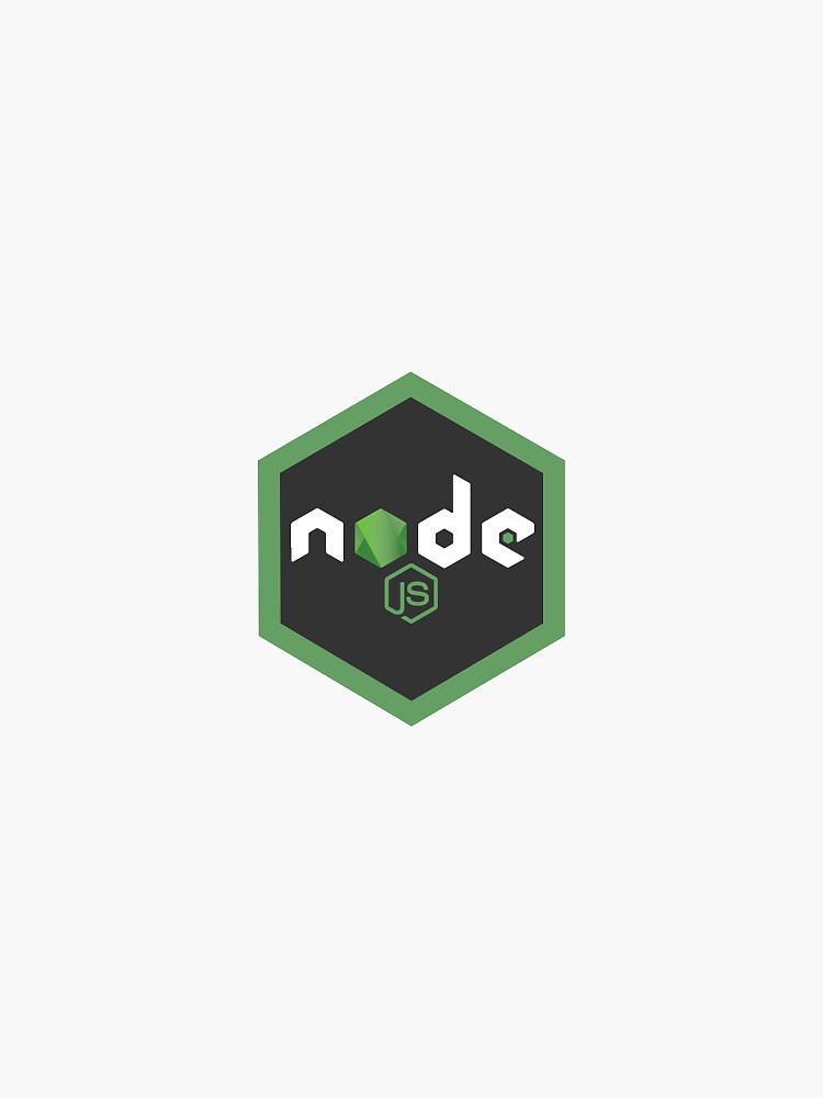 "NodeJS" Sticker for Sale by kennetpostigo | Redbubble