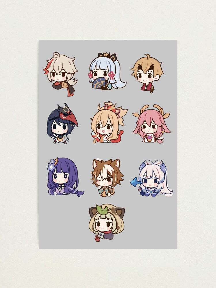 "Childe - Chibi - Genshin Impact - Pack - Chibi Pack" Photographic ...
