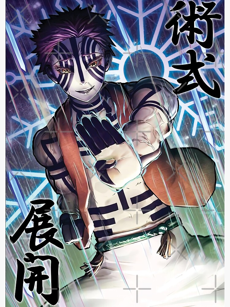" Akaza Demon Slayer" Poster for Sale by delfinart | Redbubble