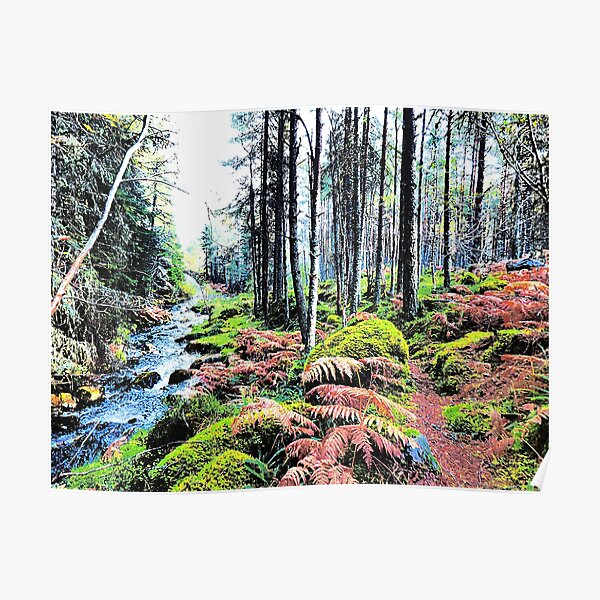 "Nature River Walk in Expressive and I Art " Poster for Sale by ...