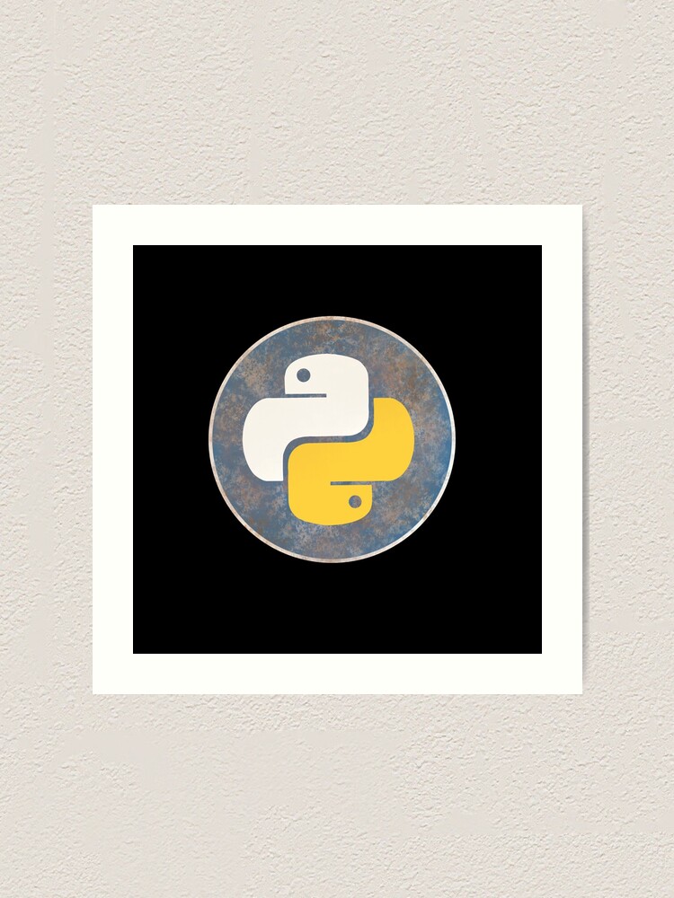 "Vintage Python language logo" Art Print for Sale by Kikolina | Redbubble