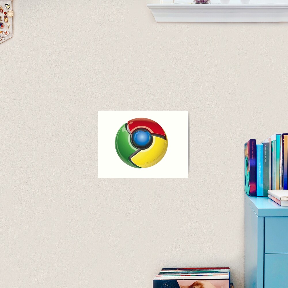 "Old Google Chrome Logo" Art Print by maybeoffensive | Redbubble