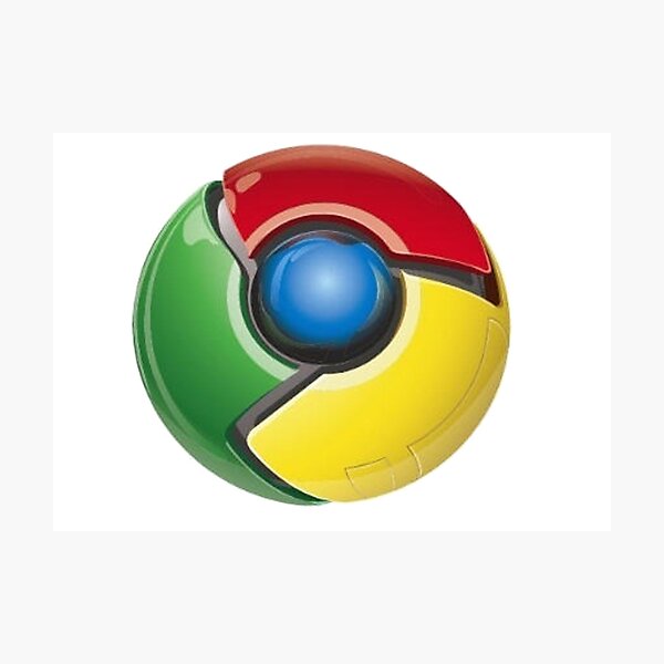 "Old Google Chrome Logo" Photographic Print by maybeoffensive | Redbubble