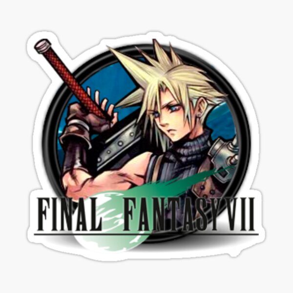 "Final Fantasy VII Cloud logo" Sticker for Sale by ParadoxWear | Redbubble