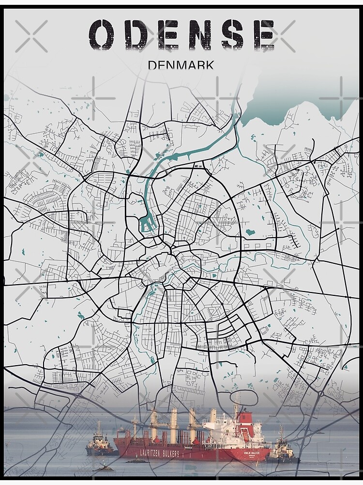 "Odense denmark map" Poster by PostersProf1 | Redbubble