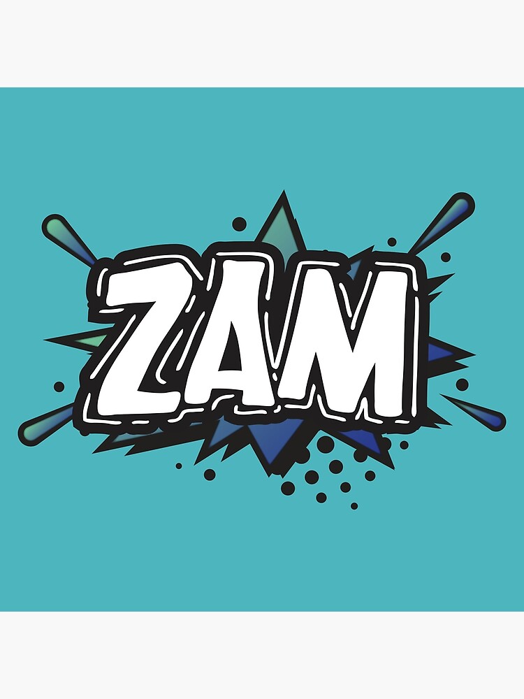 "Zam Comic text style" Poster for Sale by RedbubblesTrend | Redbubble