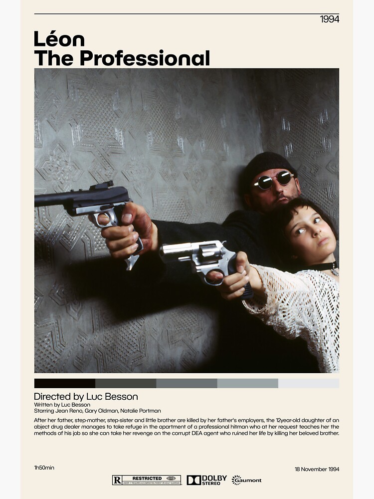 "Léon Poster, Léon The Professional | Luc Besson, Minimalist Movie ...