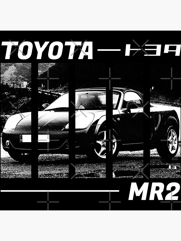 Póster «TOYOTA MR2 MK3 Black 'N White 3 (Versión negra)» de Cero81 ...
