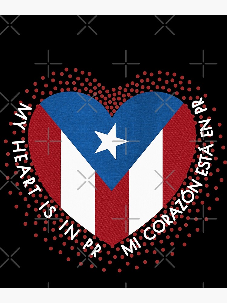 "Corazon con la bandera de Puerto Rico" Poster for Sale by smaldonadopr ...